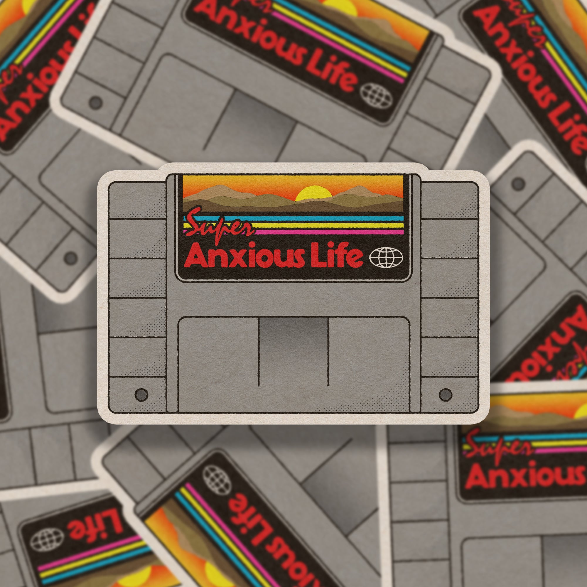 Super Anxious Life Vinyl Sticker – SheeleyCo